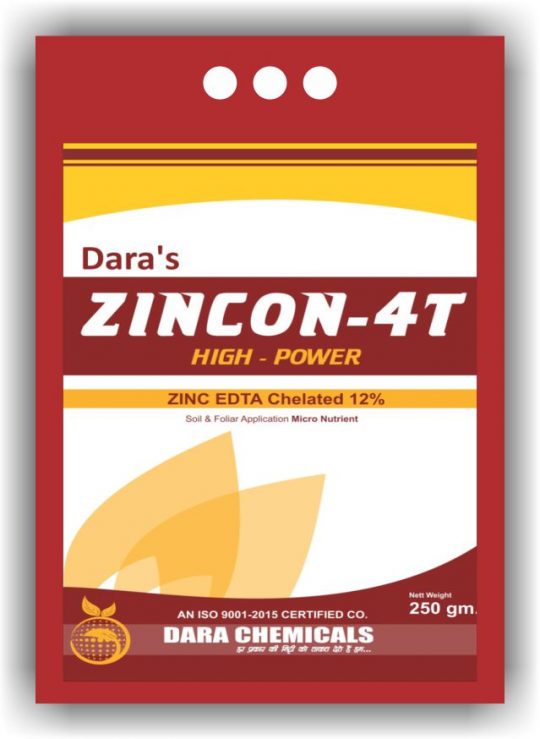 ZINCON-4T (Zinc EDTA Chelated 12%) | Dara Chemicals